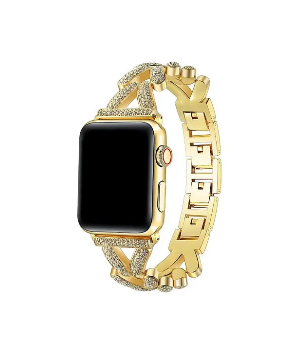POSH TECH Valentina Metal Rhinestone Band For Apple Watch - Gold