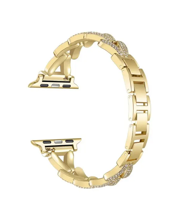 POSH TECH Valentina Metal Rhinestone Band For Apple Watch - Gold