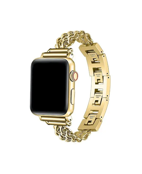 POSH TECH Sylvie Stainless Steel Link Band For Apple Watch - Gold