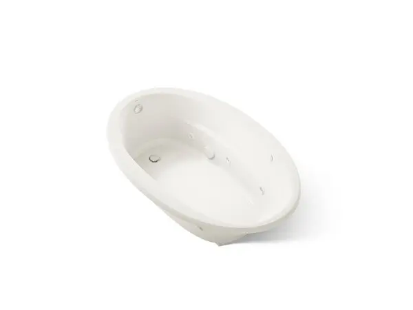 KOHLER Sunward 66" X 42" Drop-in Heated Whirlpool Bath - One-color