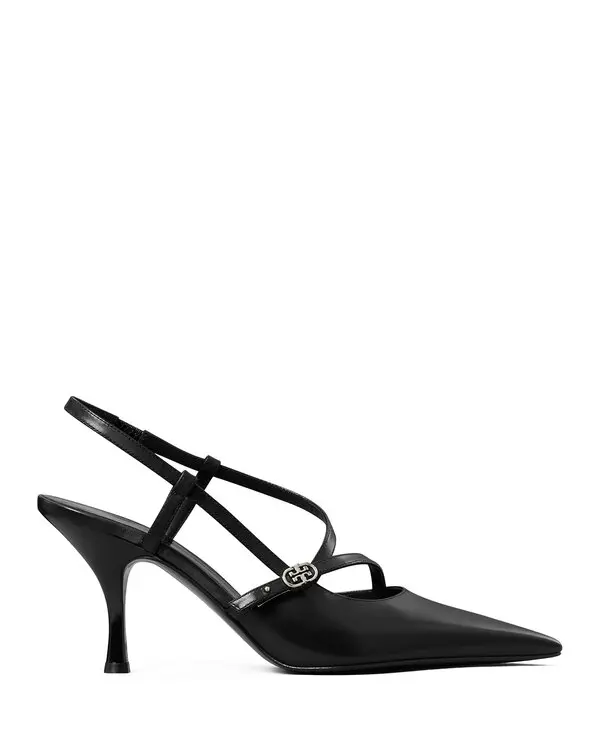 Tory Burch Double T Buckle Strap Pumps