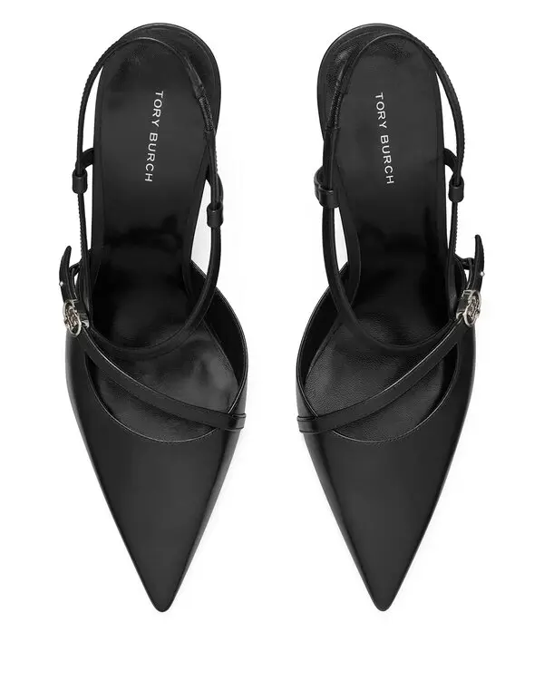 Tory Burch Double T Buckle Strap Pumps