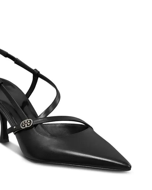 Tory Burch Double T Buckle Strap Pumps