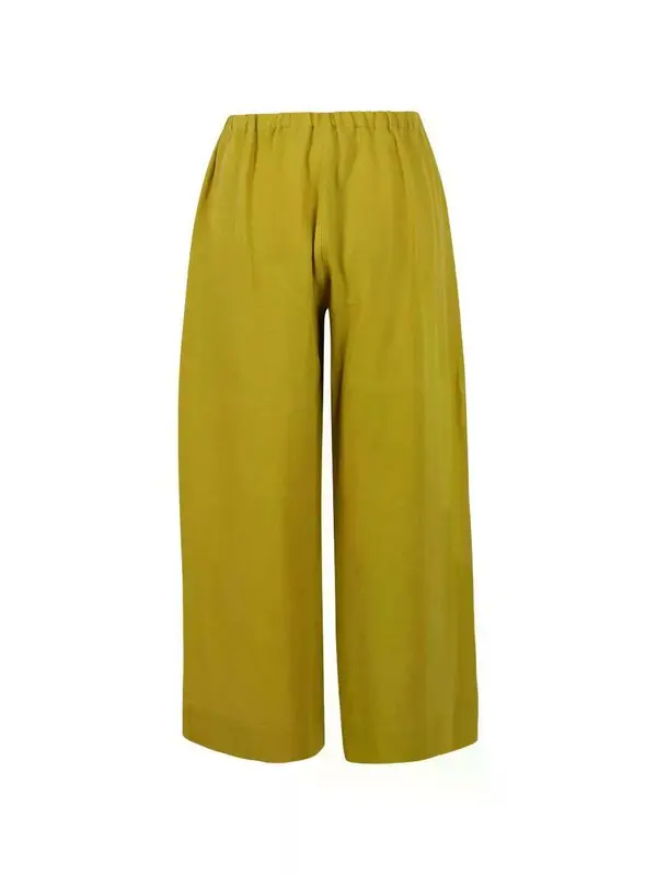 Max Mara Drawstring Wide-leg Trousers - Green