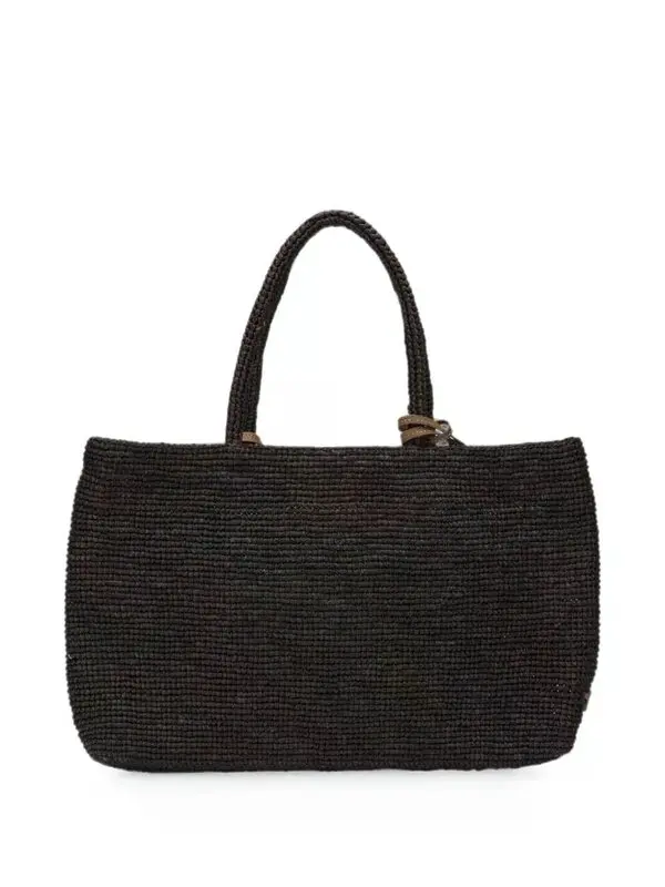 AFAR Medium Alma Raffia Tote Bag
