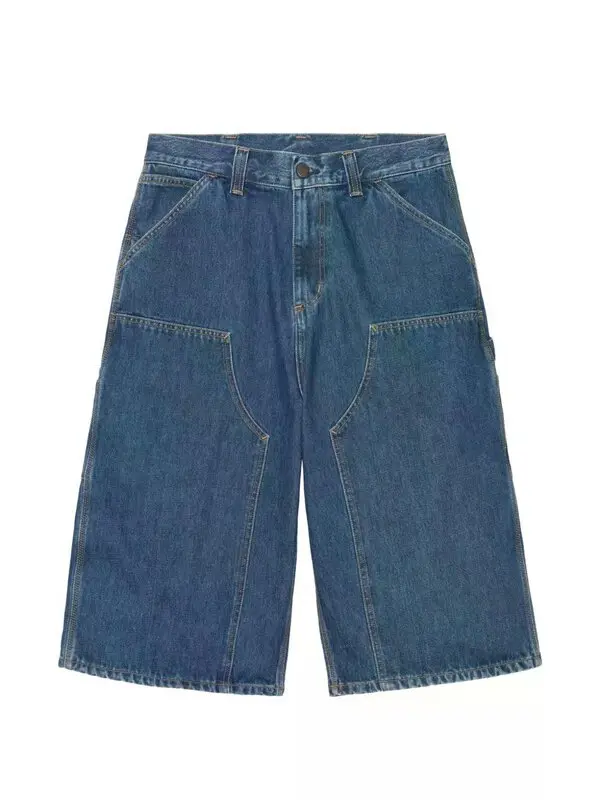 Carhartt Work In Progress Cotton Midi Shorts - Blue