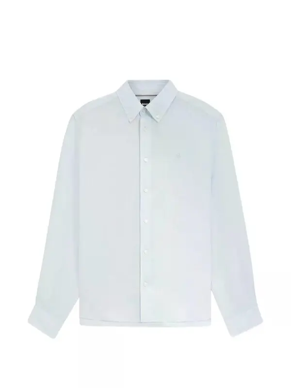 BOSS Regular-fit Button-down Shirt In Linen