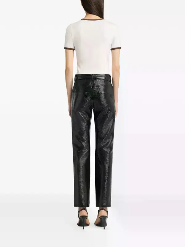 COURREGES Logo Patch Contrast Trim T-shirt
