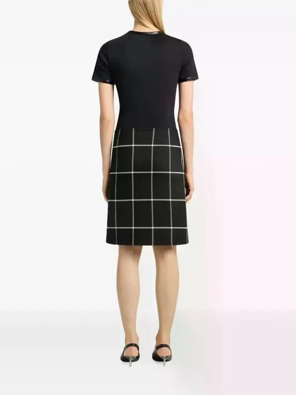 COURREGES Vinyl Trim Logo T-shirt - Black