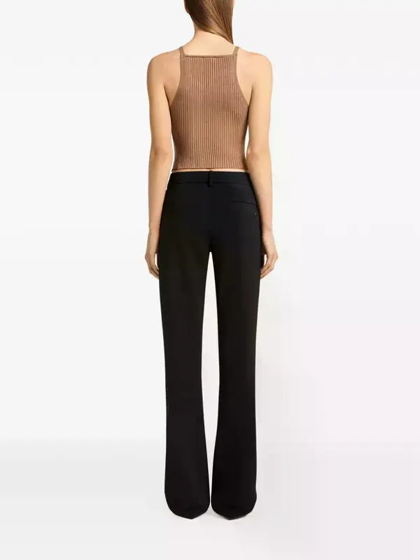 COURREGES Rib-knit Asymmetric Tank Top