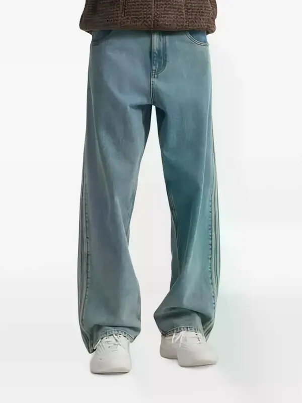 Adidas Firebird Side-stripe Jeans - Blue