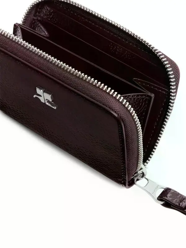 COURREGES Metallic Ac Logo Wallet