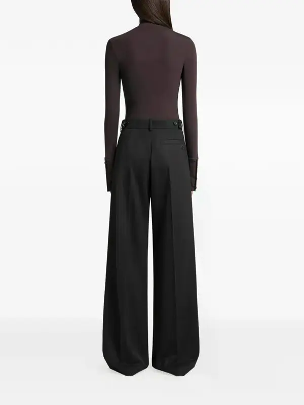 COURREGES Tailored Pleated Wide Leg Trousers