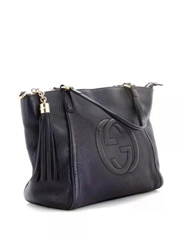 Gucci Soho Convertible Top Handle Bag Leather Satchel