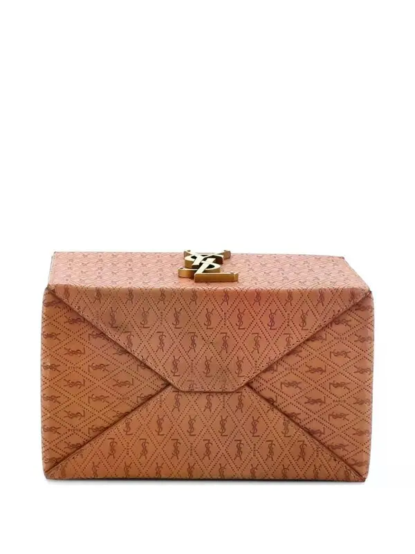 Saint Laurent Monogram All Over Leather Satchel