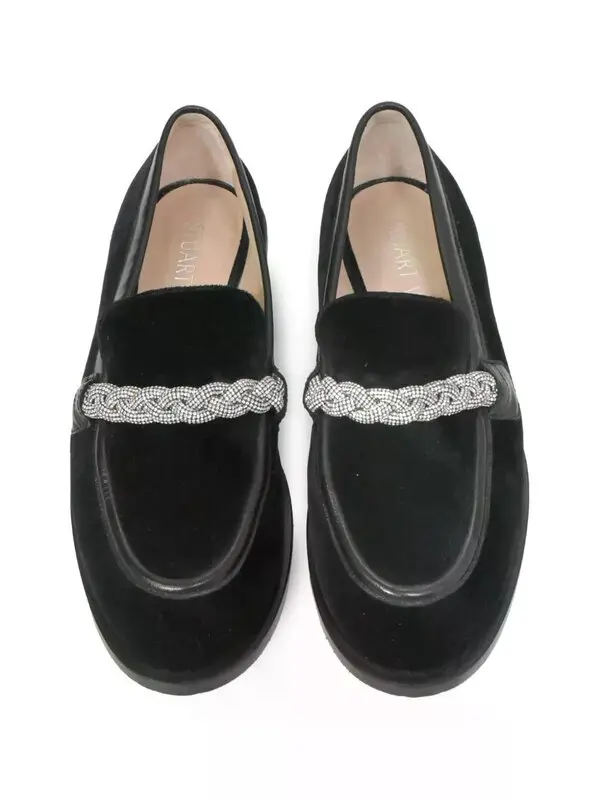STUART WEITZMAN Chain-link Embellished Loafers