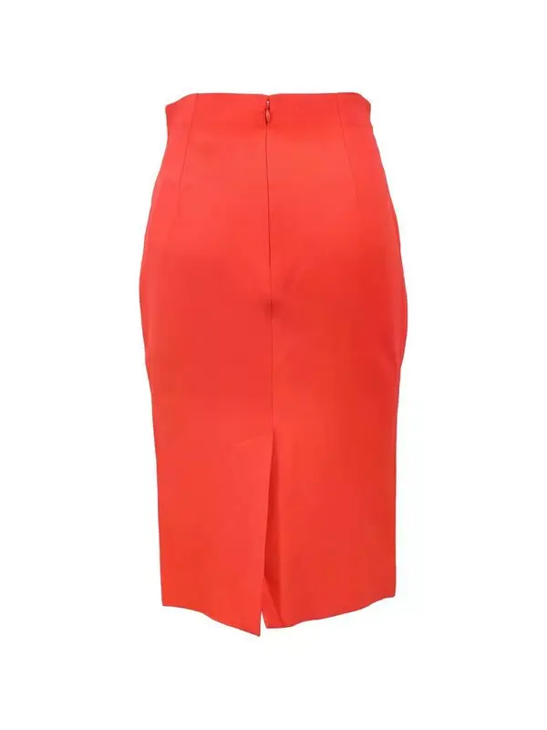Alexander McQueen Wool Dart Detail Skirt