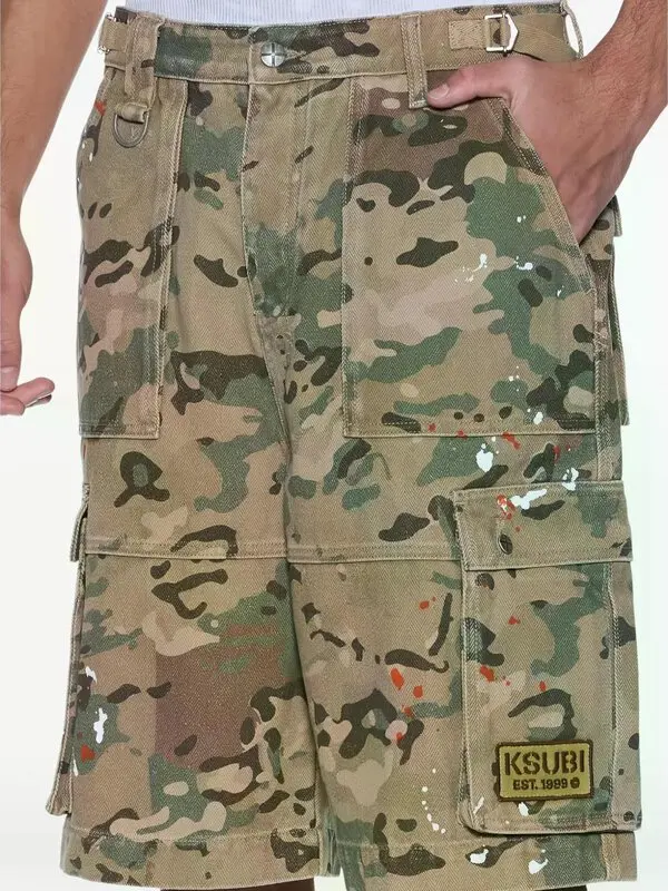 Ksubi Trooper Camouflage Cargo Shorts