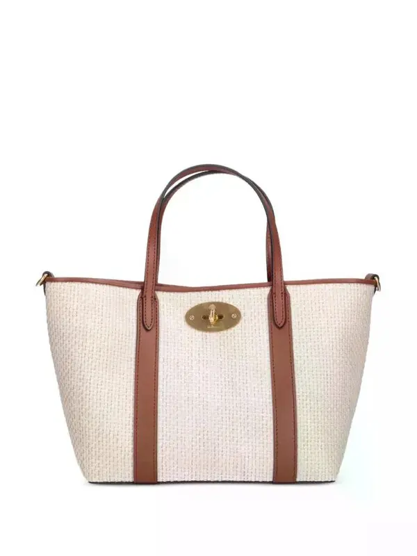 Mulberry Bayswater Woven Mini Tote Bag - Neutrals