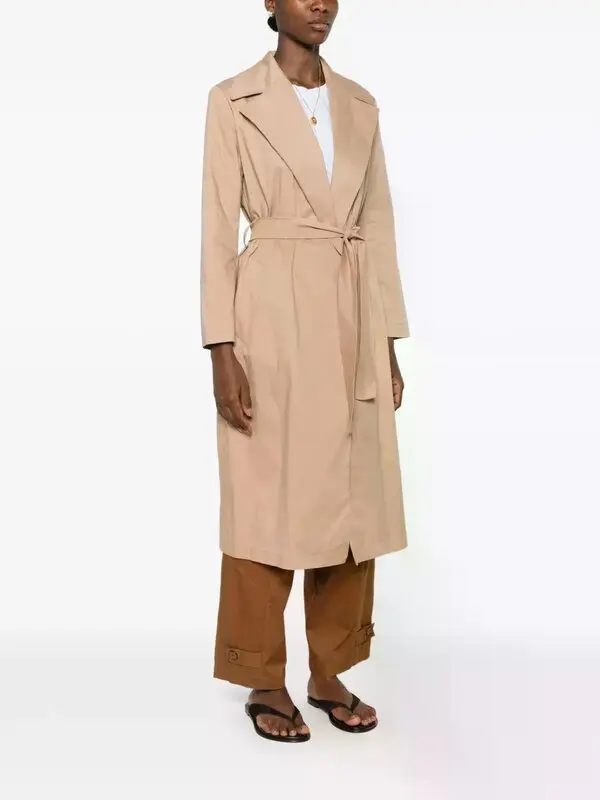 CARLA G. Belted Trench Coat