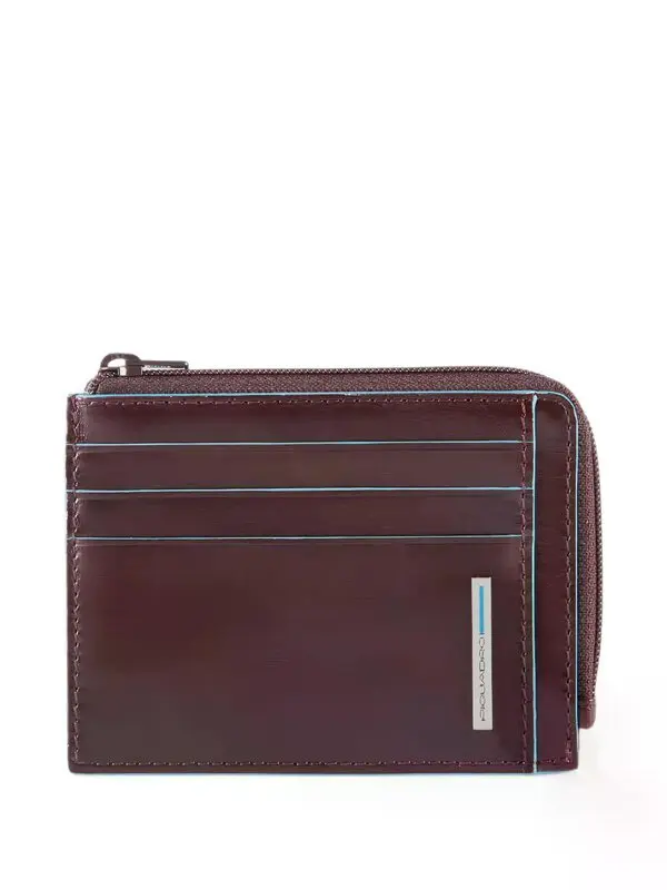 PIQUADRO Leather Zip-around Wallet