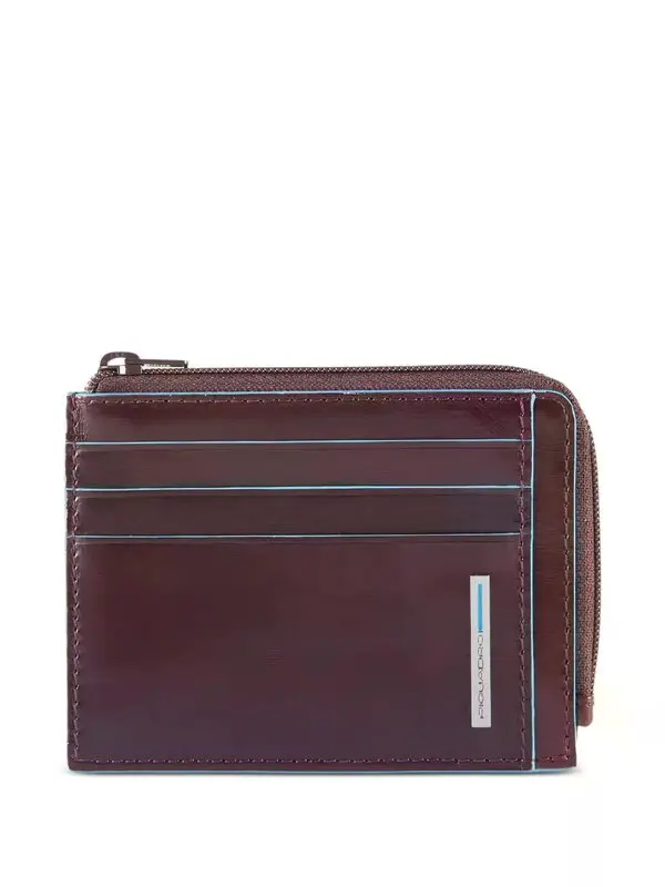 PIQUADRO Leather Zip-around Wallet