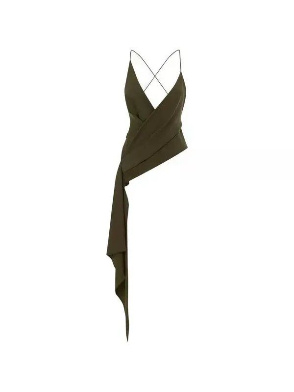 Alex Perry Asymmetric Draped Top