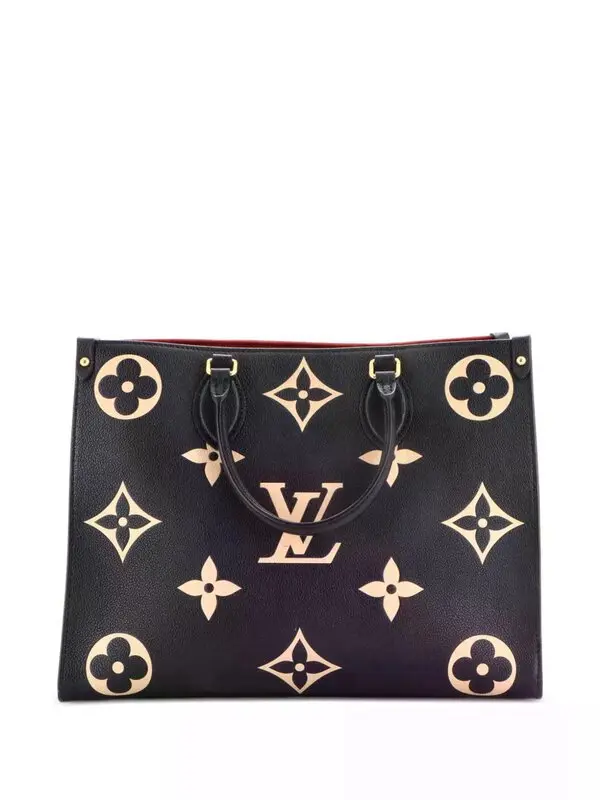 LOUIS VUITTON Monogram Empreinte Giant Onthego Mm Shoulder Bag - Black