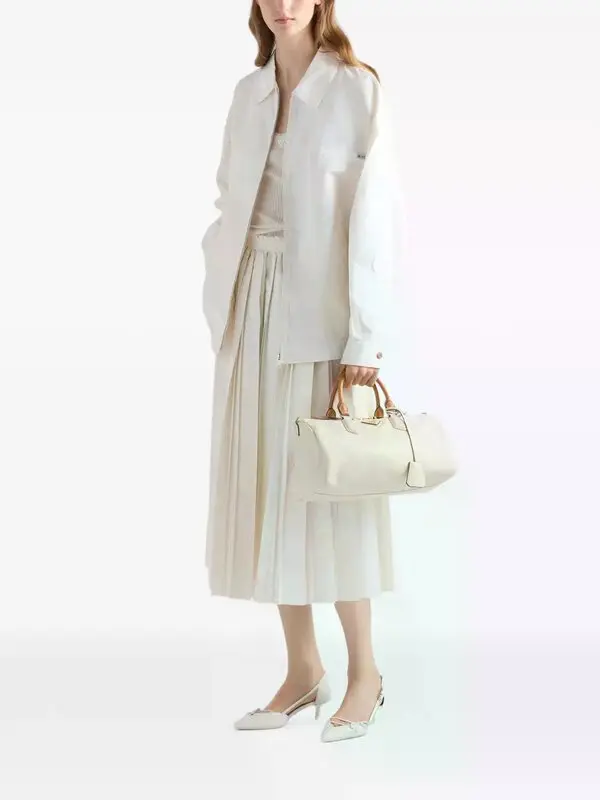 Prada Large Leather Top-handle Bag