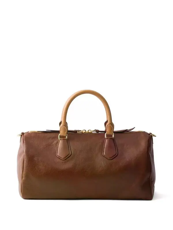Prada Large Leather Top-handle Bag