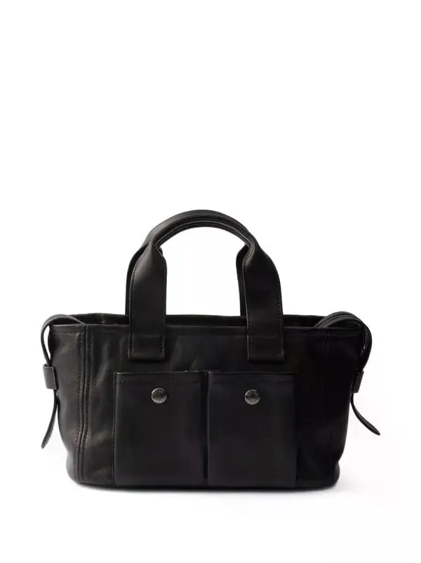 Prada Route Medium Leather Tote Bag