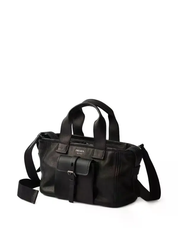 Prada Route Medium Leather Tote Bag