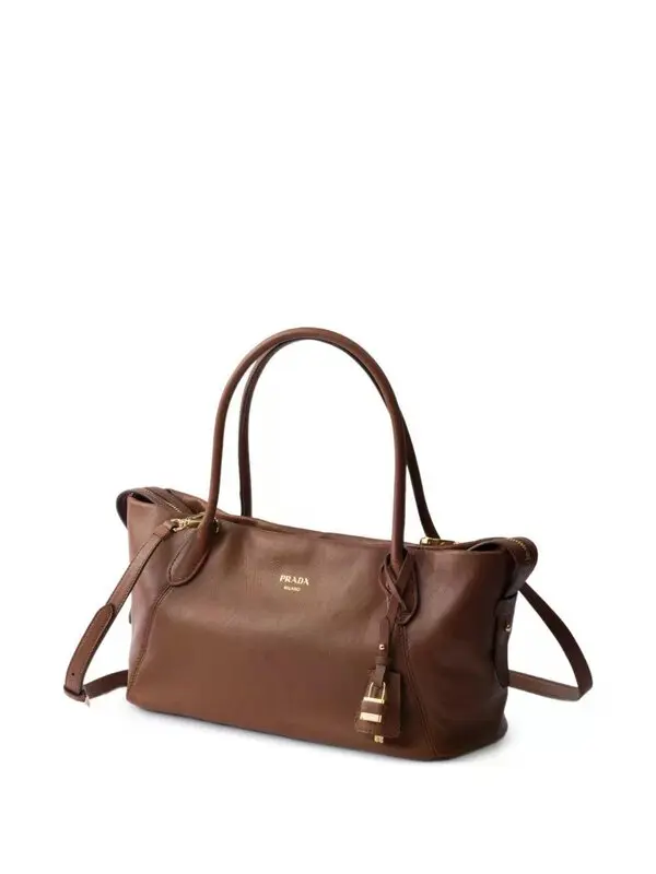 Prada Large Leather Tote Bag