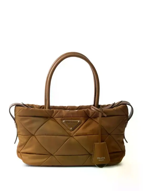 Prada Re-nylon Medium Tote Bag - Brown