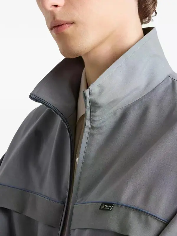 Prada Mohair Wool Stand Collar Jacket