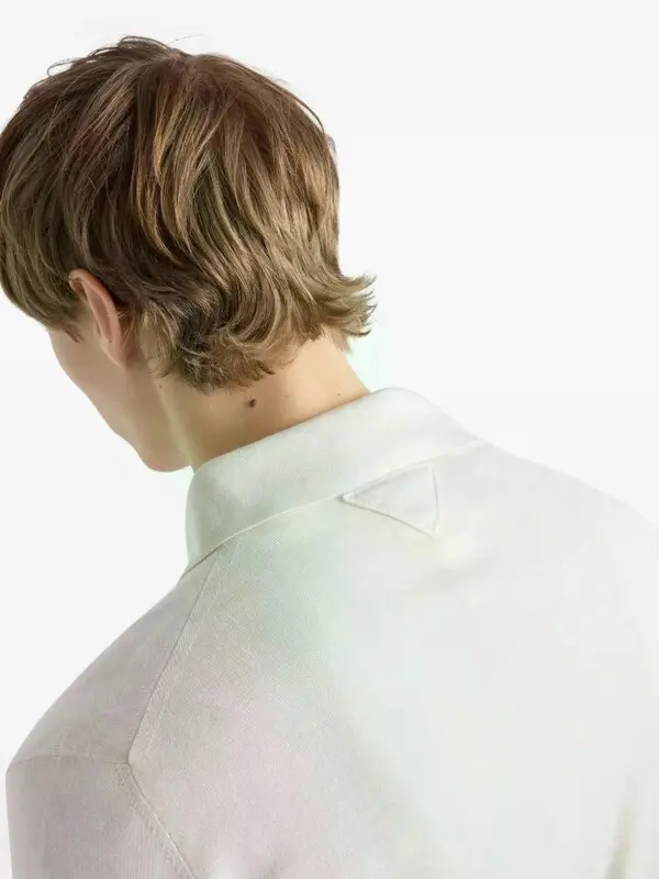 Prada Cashmere And Silk Polo Shirt