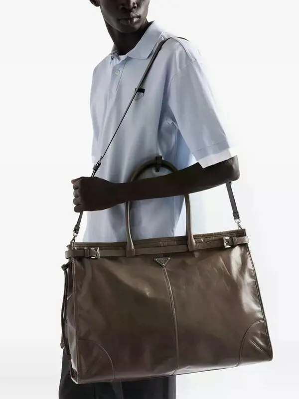 Prada Bonnie Leather Tote Bag