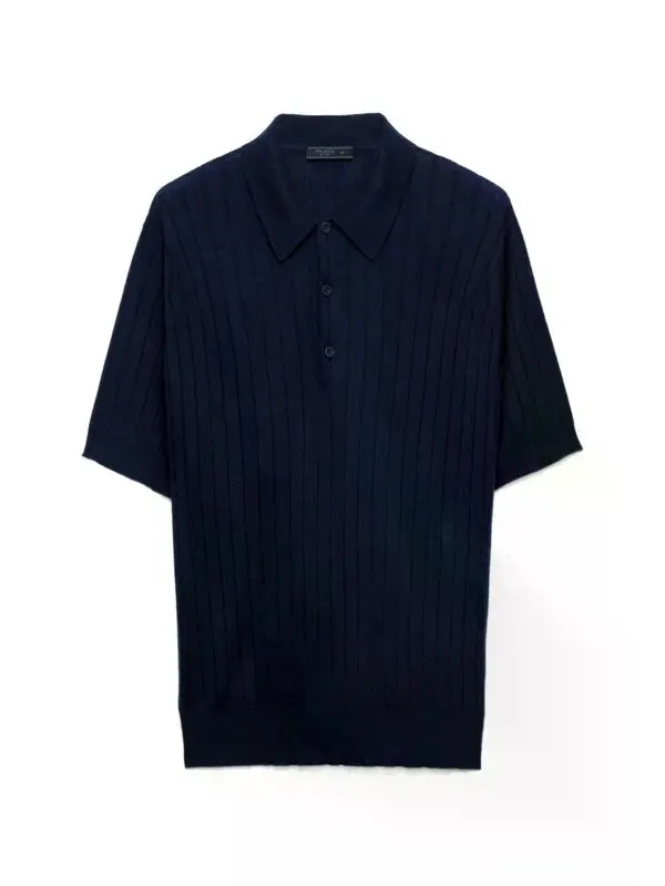Prada Cashmere And Silk Polo Shirt