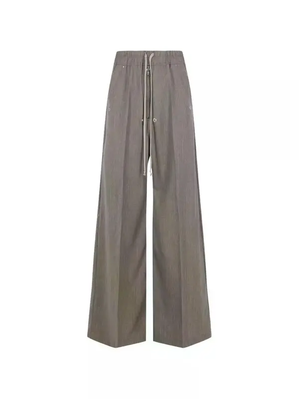 Rick Owens Bela Drawstring Wide-leg Trousers - Grey