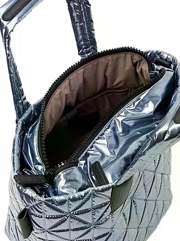 VEECOLLECTIVE Quilted Metallic Tote Bag