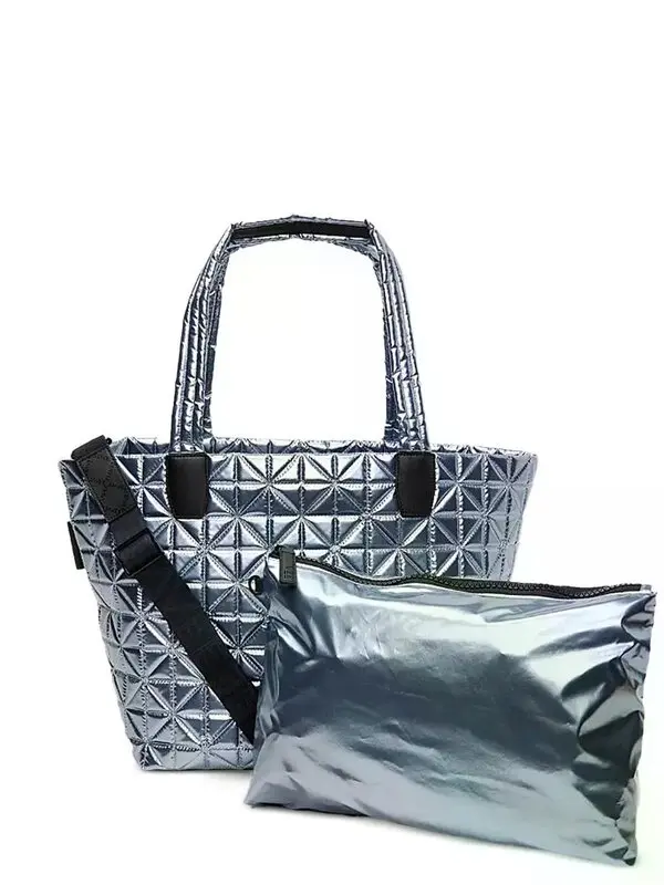 VEECOLLECTIVE Quilted Metallic Tote Bag
