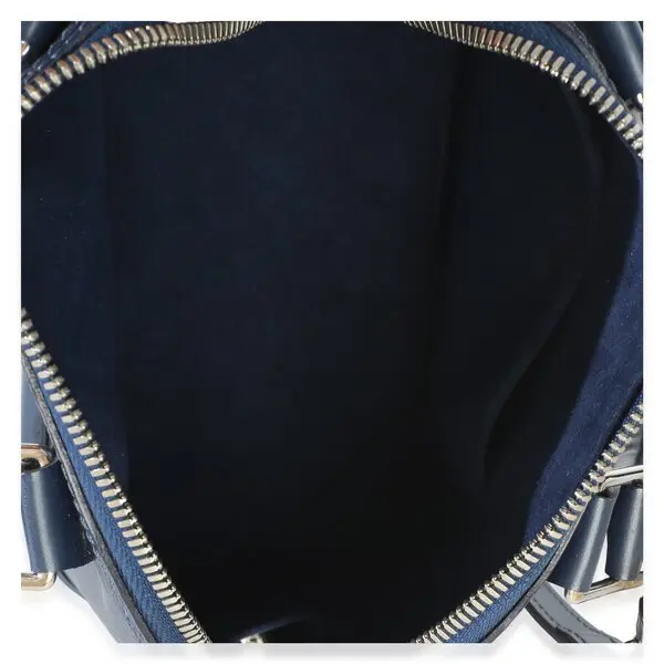 LOUIS VUITTON Navy Epi Alma Bb Shoulder Bag - Blue