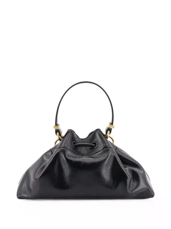 JIMMY CHOO Small Cinch Drawstring Leather Shoulder Bag