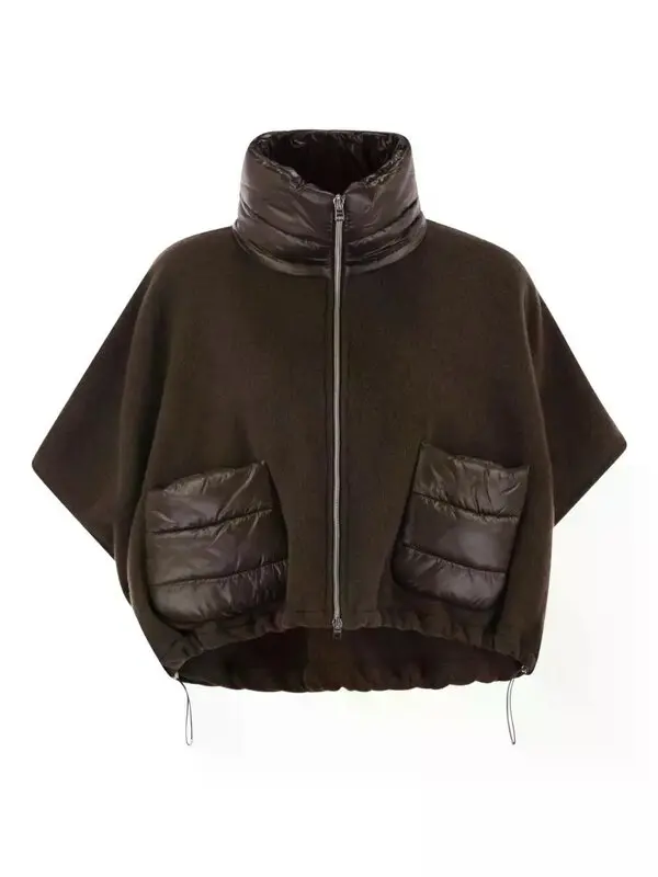 Herno High-neck Patch-pocket Poncho