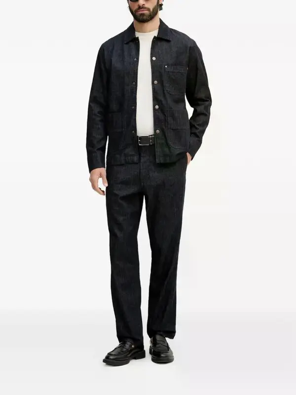 Gant Slub-texture Logo-embroidered T-shirt