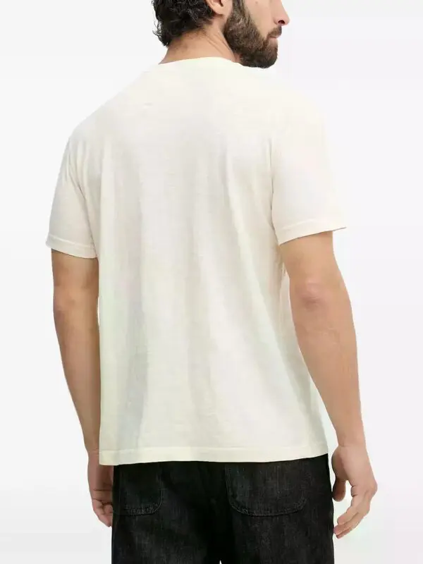 Gant Slub-texture Logo-embroidered T-shirt