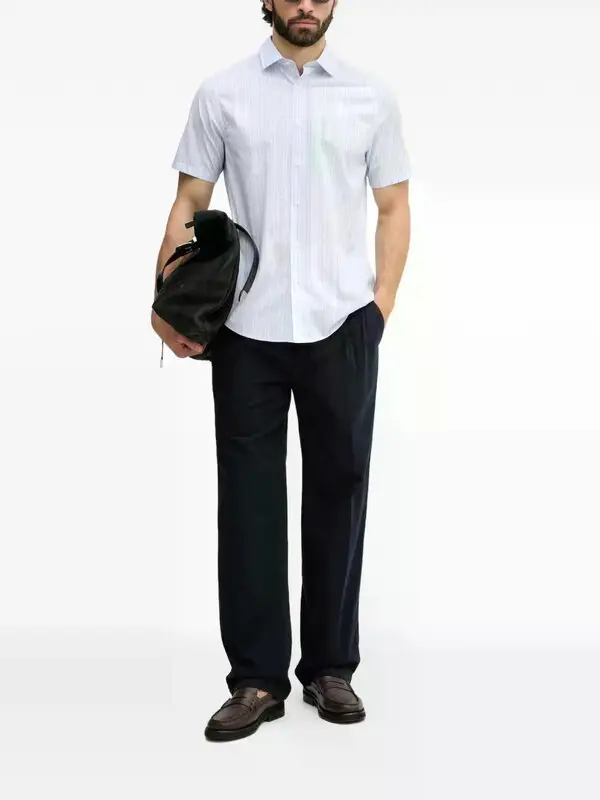 Gant Pleated Straight-leg Trousers