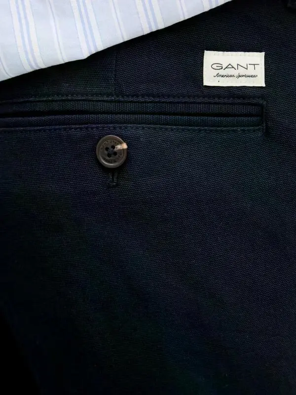 Gant Pleated Straight-leg Trousers