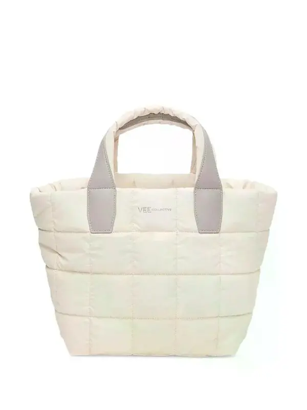 VEECOLLECTIVE Porter Quilted Tote Bag - Neutrals