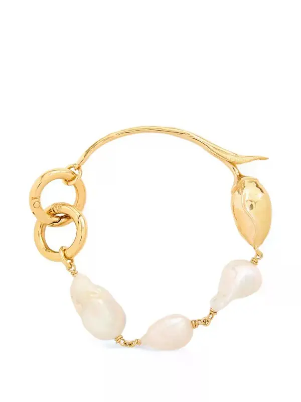 Erdem Bloom Pearl Bracelet - Gold